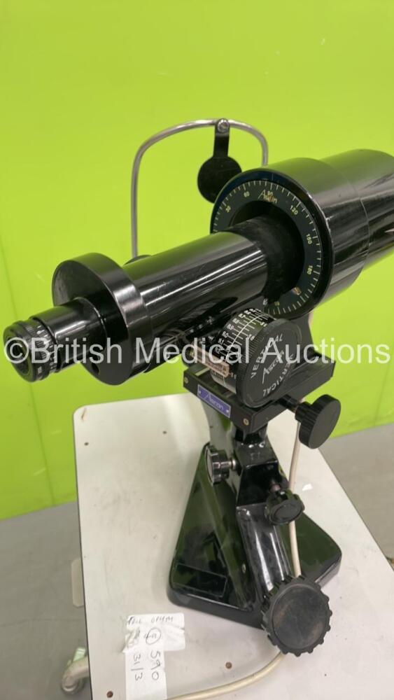 Ascon Vertical Model ASK 890 Lamp On Hydraulic Table (Powers Up) *SN ...