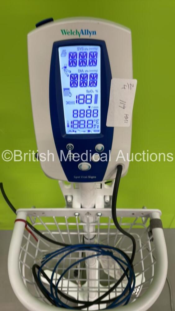 1 x Welch Allyn SPOT VItal Signs Monitor on Stand, 1 x Philips ...