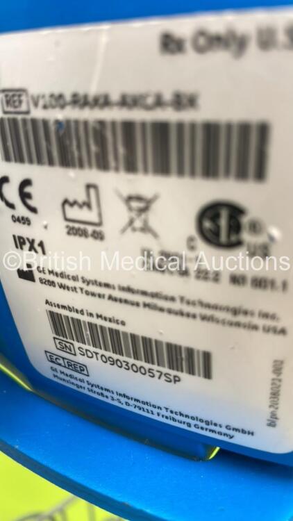 1 x GE Dinamap Carescape V100 Vital Signs Monitor on Stand and 1 x ...