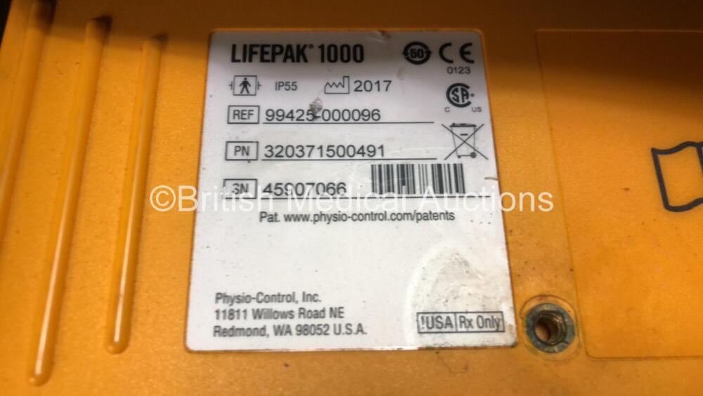 Medtronic Physio Control Lifepak 1000 Defibrillator Mfd 2017 *Software ...