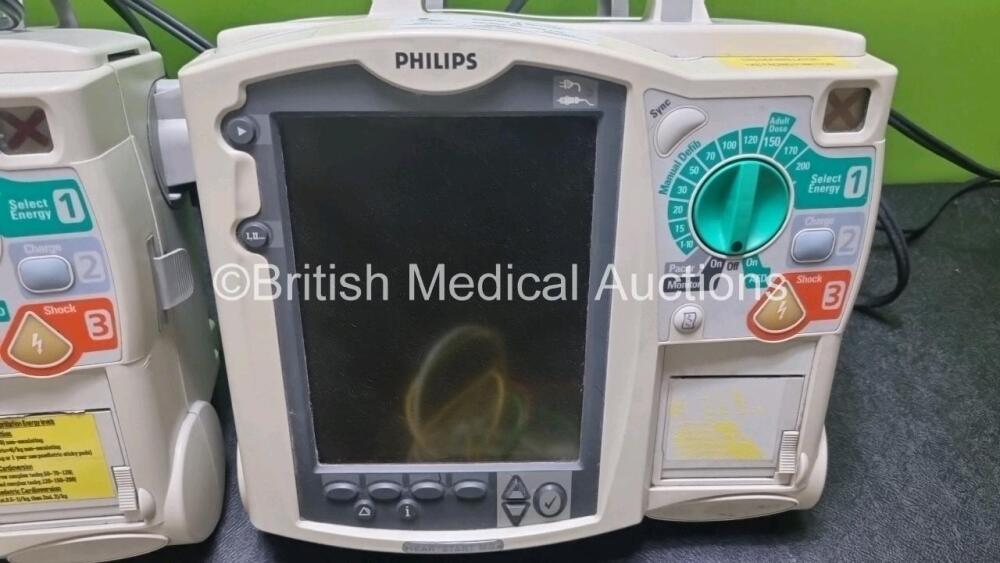 2 x Philips Heartstart MRx Defibrillators / Monitors Including Pacer ...