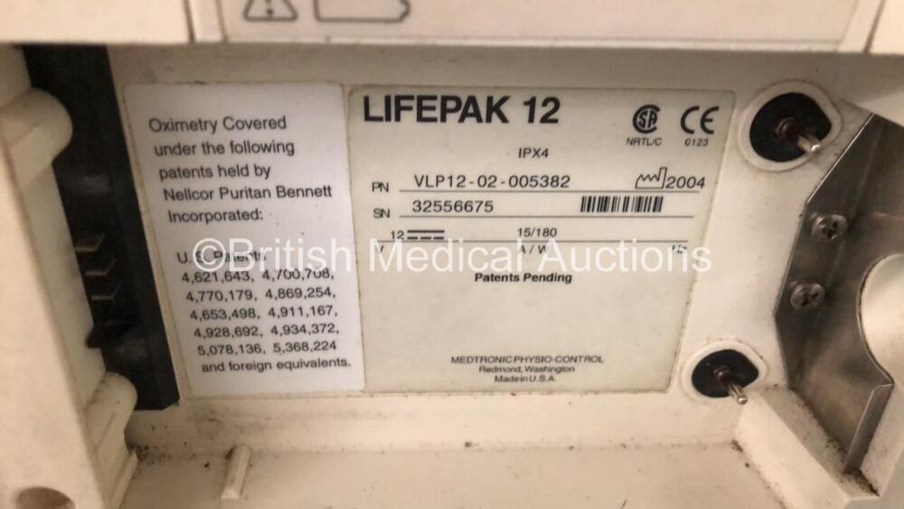 Medtronic Physio Control Lifepak 12 Biphasic Defibrillator / Monitor ...