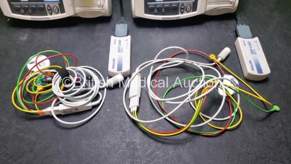 2 x Philips Heartstart MRx Defibrillators / Monitors Including Pacer ...