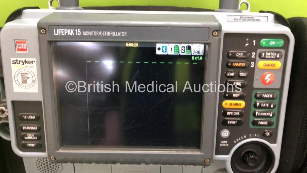 Medtronic Physio-Control Lifepak 15 12-Lead Monitor / Defibrillator ...