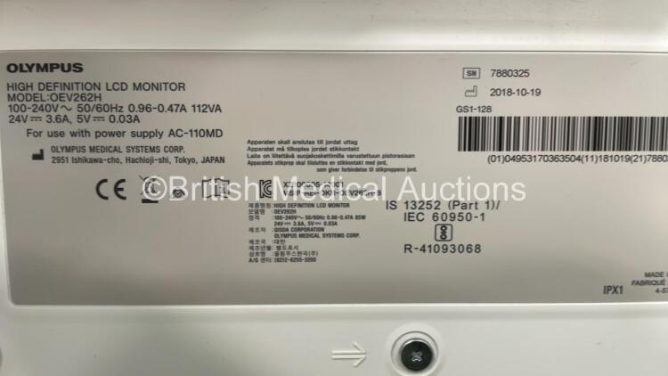 Olympus Stack System with 2 x Trolleys,Olympus OEV262H Monitor, Sony UP ...