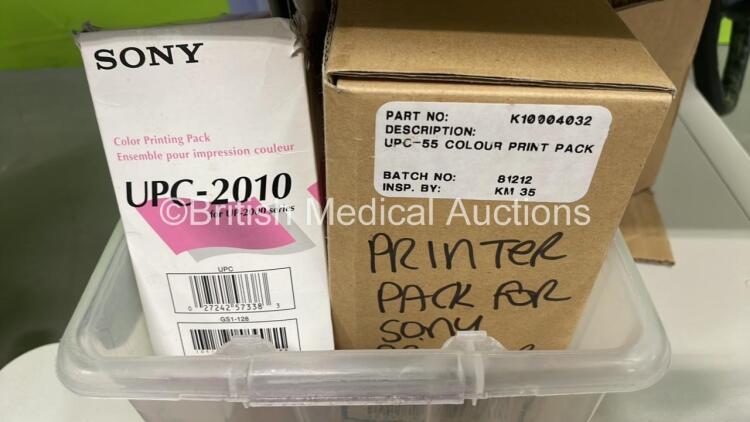 Olympus Stack System with 2 x Trolleys,Olympus OEV262H Monitor, Sony UP ...