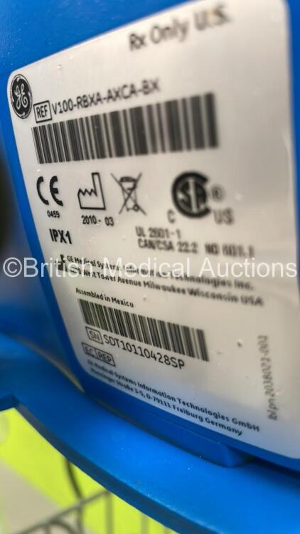 1 x GE Dinamap Carescape V100 Vital Signs Monitor on Strand and 1 x ...