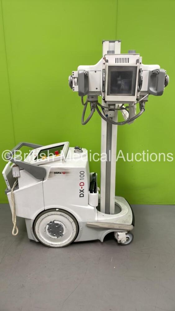 Agfa DX-D 100 Mobile X-Ray Type 5411/050 (HDD REMOVED - Powers Up with ...