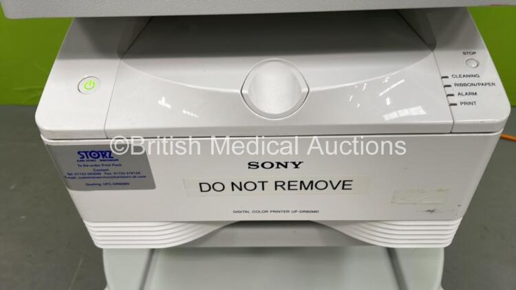 Storz Stack Trolley with Storz 200905 19 Monitor, Storz 200461 20 AIDA ...