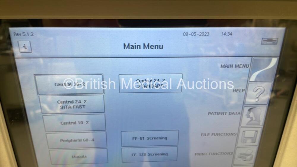 Zeiss Humphrey 720i Field Analyzer Rev 5.1.2 with Patient Finger ...