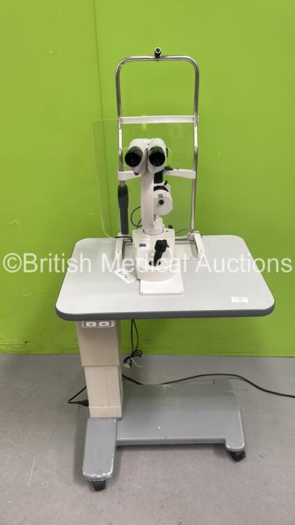 Zeiss SL115 Classic Slit Lamp on Stand with 2 x 10x Eyepieces and Chin ...