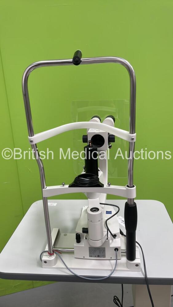 Zeiss SL115 Classic Slit Lamp on Stand with 2 x 10x Eyepieces and Chin ...
