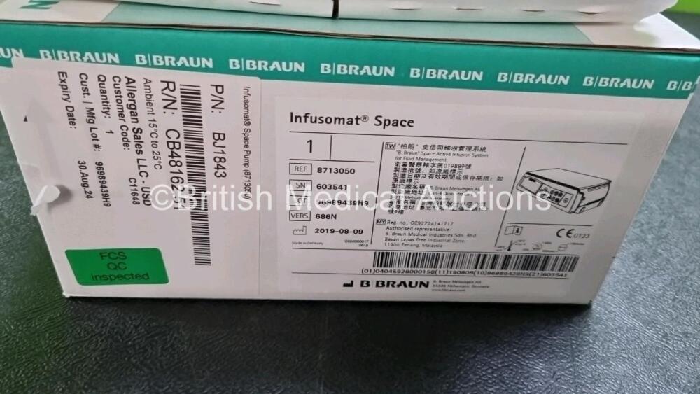 B.Braun Infusomat Space Infusion Pump with 1 x Pole Clamp and 1 x Power ...