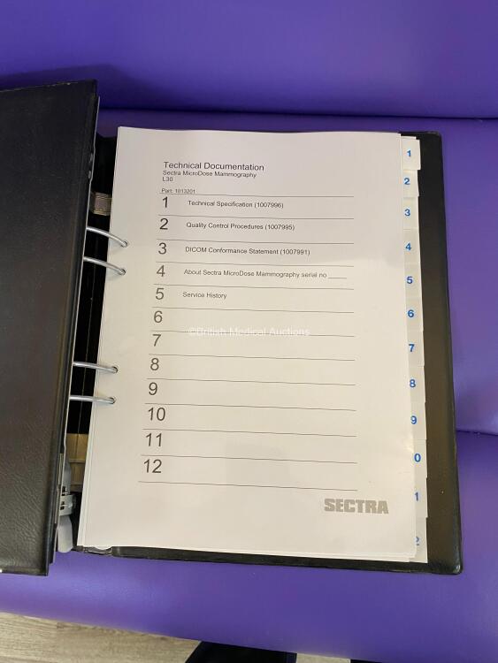 Sectra L30 Air MicroDose Mammography System Software 8.2 * Mfd 2010 * X ...
