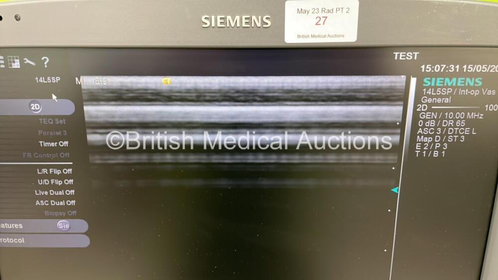 Siemens Acuson S2000 Flat Screen Ultrasound Scanner Model No 10041461 ...