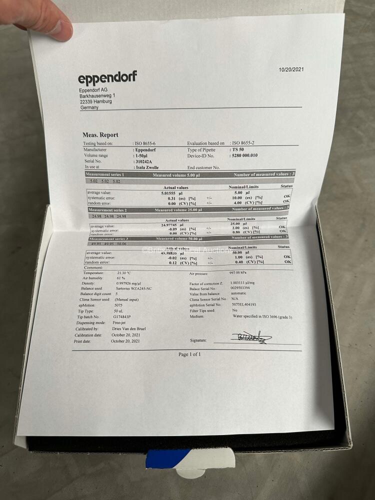 Eppendorf Epmotion 5075 vac Liquid Handler Machine with Accessories ...