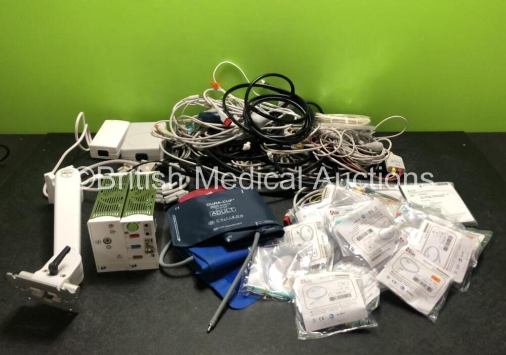 Job Lot Including 1 x Spacelabs 91496 Module Including ECG, SpO2, T1-2 ...