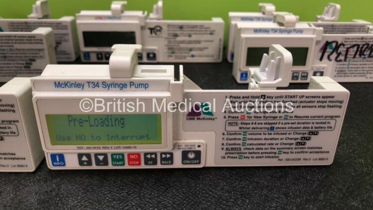 9 x CME Medical T34 Ambulatory Syringe Pumps (All Power Up with Stock ...