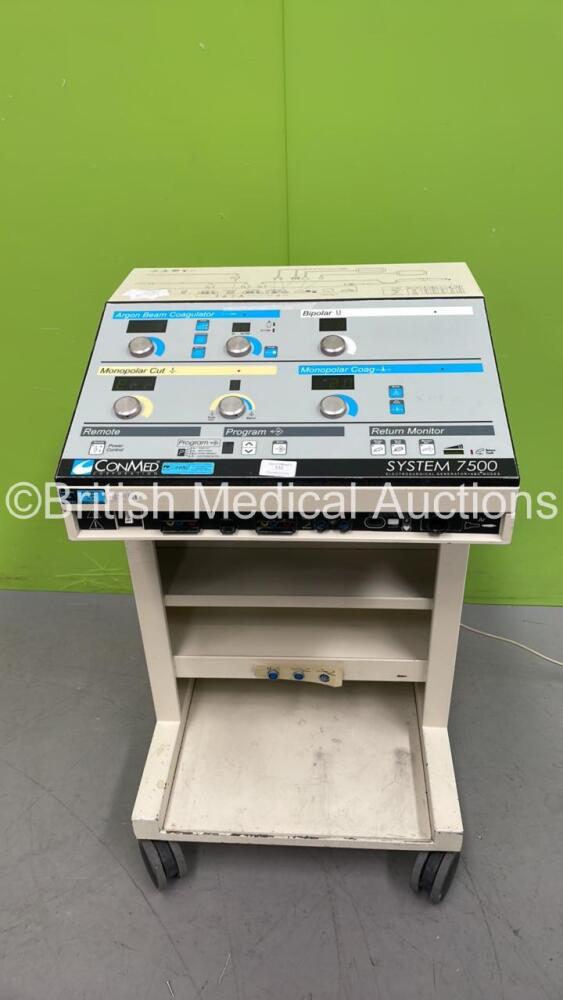 ConMed System 7500 Electrosurgical / Diathermy Unit (Powers Up with ...