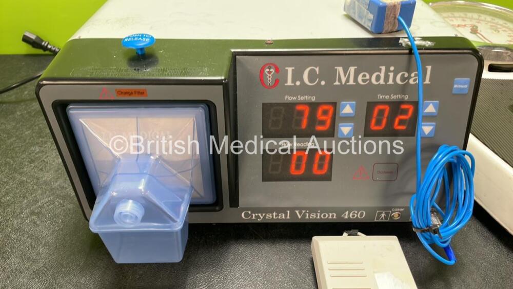 Mixed Lot Including 1 x I C Medical Crystal Vision 460 Smoke Evacuation ...