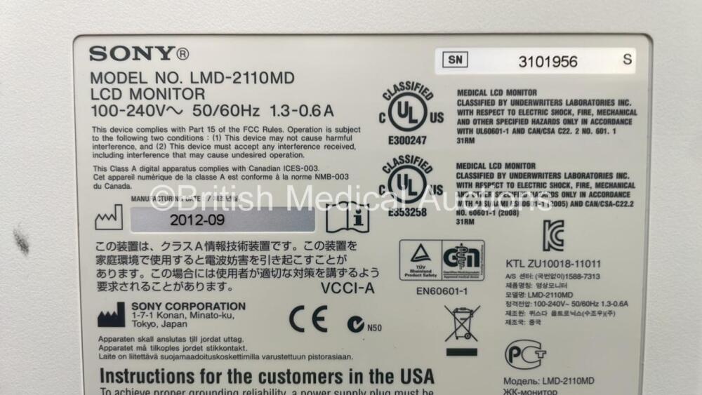 Stack Trolley with Sony Monitor and Sony PMW-10MD HD Video Camera ...