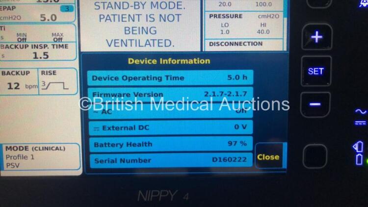 2 x Breas Medical Nippy 4 Ventilators with Accessories in Carry Cases ...