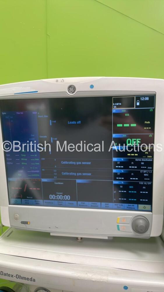 Datex-Ohmeda Aespire View Anaesthesia Machine Software Version 06.20 ...