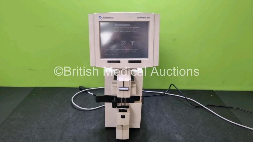 Rodenstock Lensmaster 600 Lens Analyzer (Powers Up) | June 2023 ...