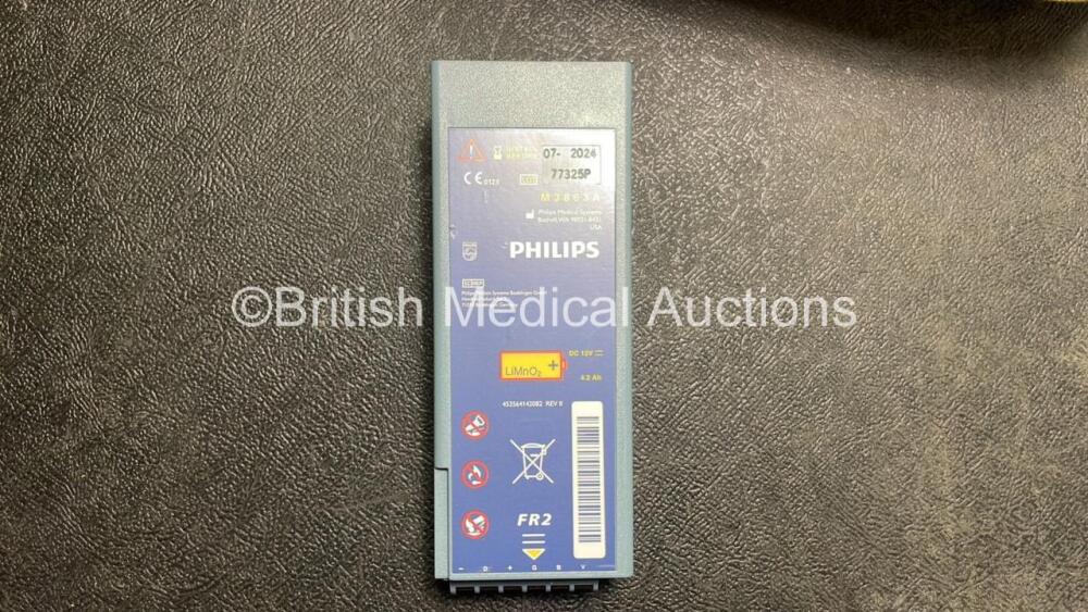 2 x Philips Heartstart FR2 Defibrillators with 1 x Battery *Install ...