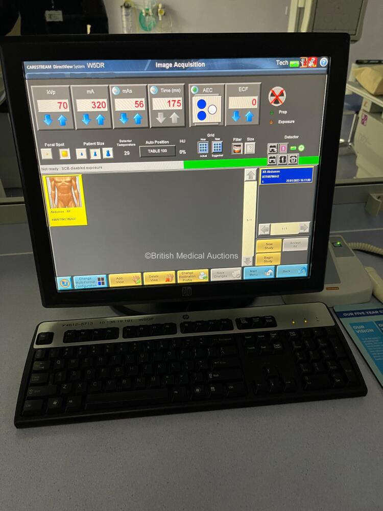 Carestream DRX Evolution X-ray Bucky Suite *Mfd - 2011* with 2022 Tube ...