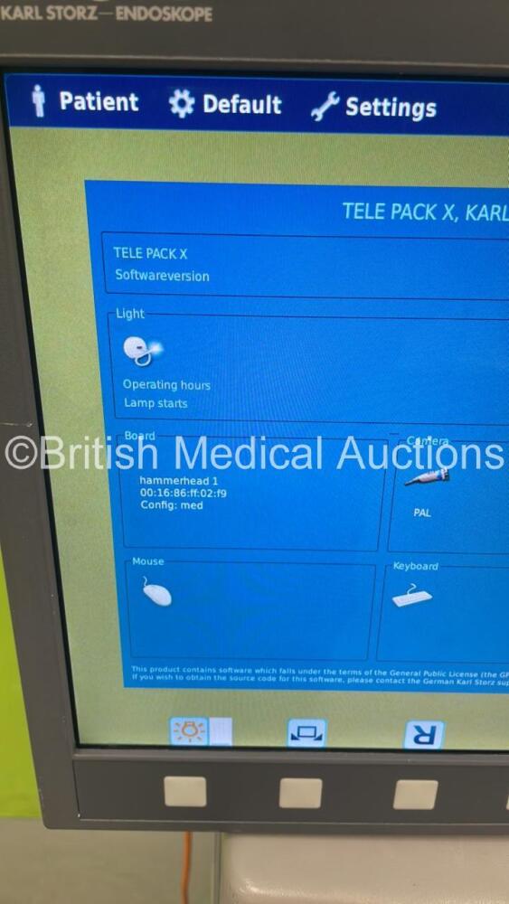 Storz 200450 20 tele pack X Endoscopic Imaging System Software Version ...