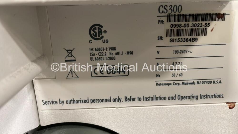 Datascope CS300 Automated Counterpulsation Balloon Pump P/N 0998-00 ...