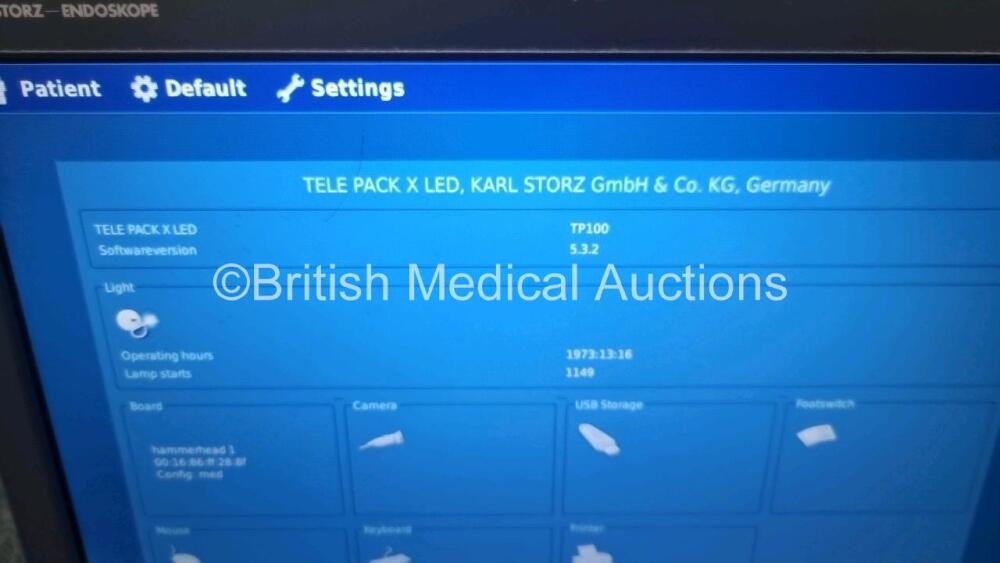 Karl Storz Endoskope TP 100 tele pack X LED Endoscopic Imaging System ...