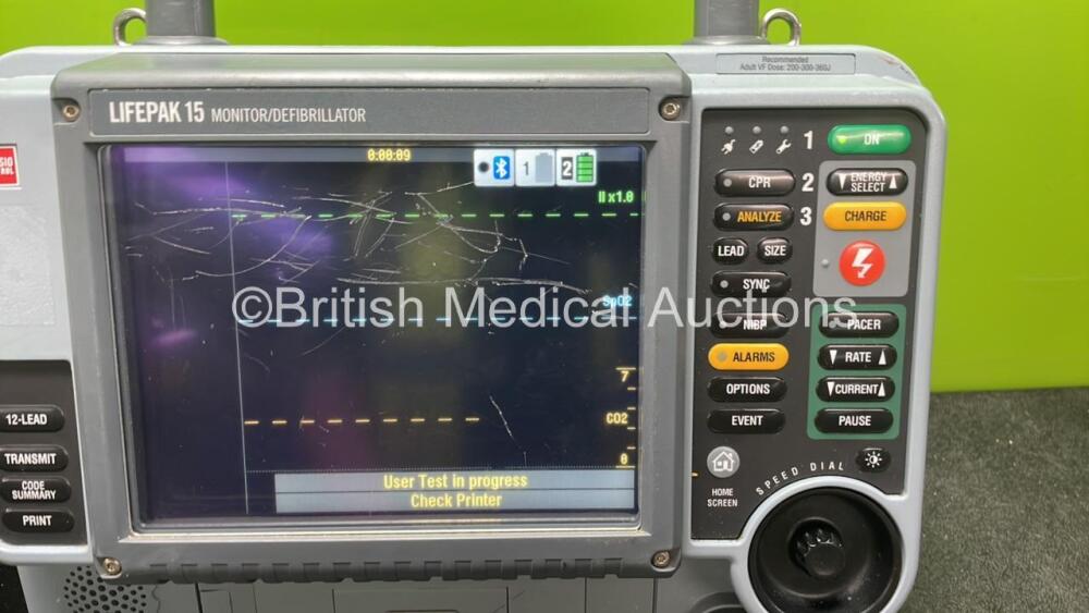 Medtronic Physio-Control Lifepak 15 12-Lead Monitor / Defibrillator ...