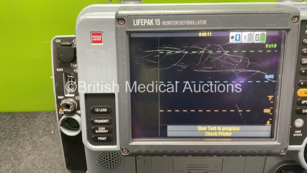 Medtronic Physio-Control Lifepak 15 12-Lead Monitor / Defibrillator ...