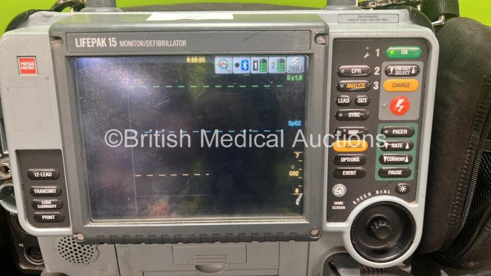 Medtronic Physio-Control Lifepak 15 12-Lead Monitor / Defibrillator ...
