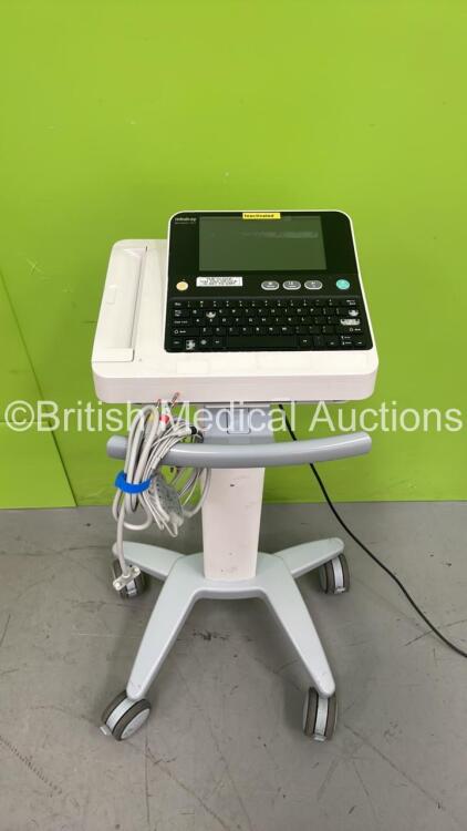 Mindray BeneHeart R12 ECG Machine on Stand with 10 Lead ECG Leads ...