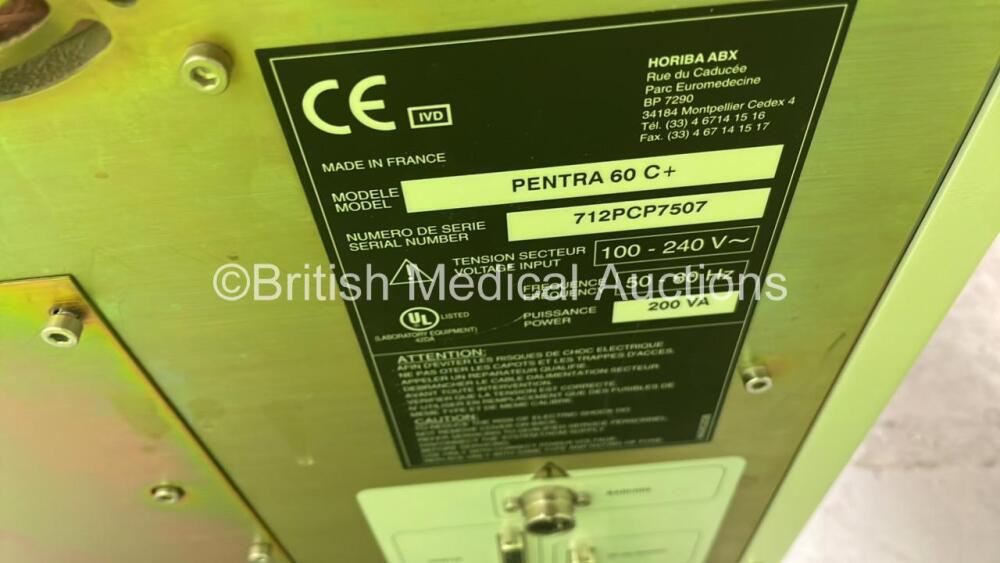 Horiba Pentra 60 C Hematology Analyzer (Powers Up) *W* | August 2023 ...