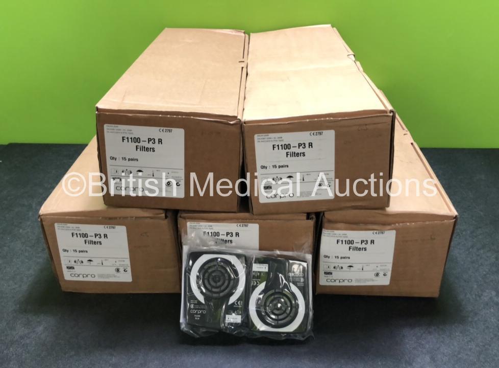 5 x Boxes of 15 Pairs Corpro F1100-P3R Filters (Expiry 2025) *Stock ...