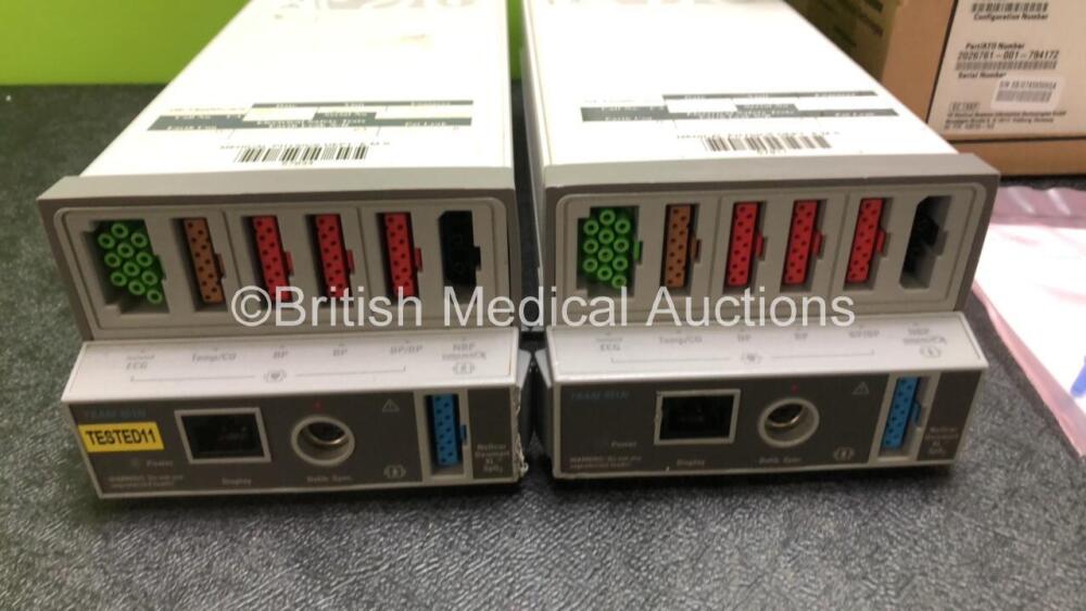 Mixed Lot Including 2 x GE TRAM 451N Modules Including ECG, Temp/CO, BP ...