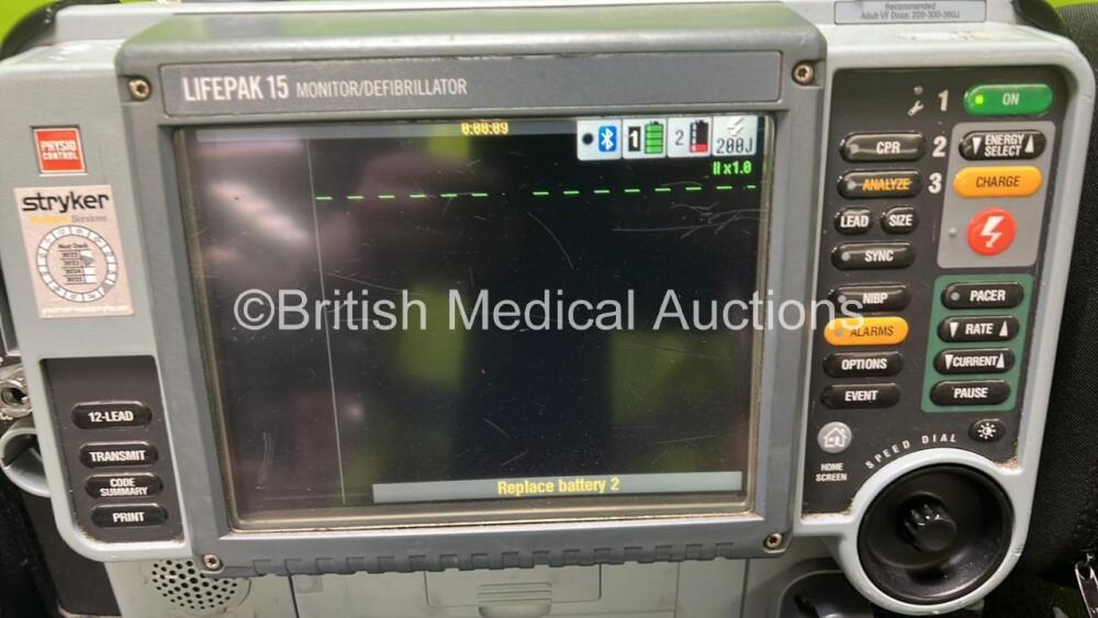 Medtronic Physio-Control Lifepak 15 12-Lead Monitor / Defibrillator ...