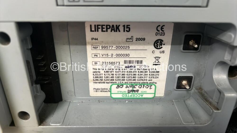 Medtronic Physio-Control Lifepak 15 12-Lead Monitor / Defibrillator ...