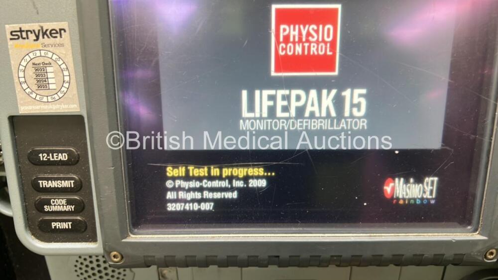 Medtronic Physio-Control Lifepak 15 12-Lead Monitor / Defibrillator ...