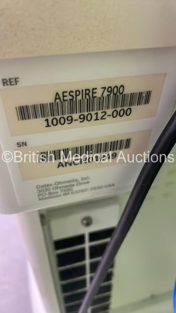 Datex-Ohmeda Aespire Anaesthesia Machine with Datex-Ohmeda Aespire 7900 ...