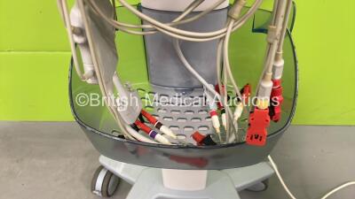 Mindray BeneHeart R12 ECG Machine on Stand with 10 Lead ECG Leads ...