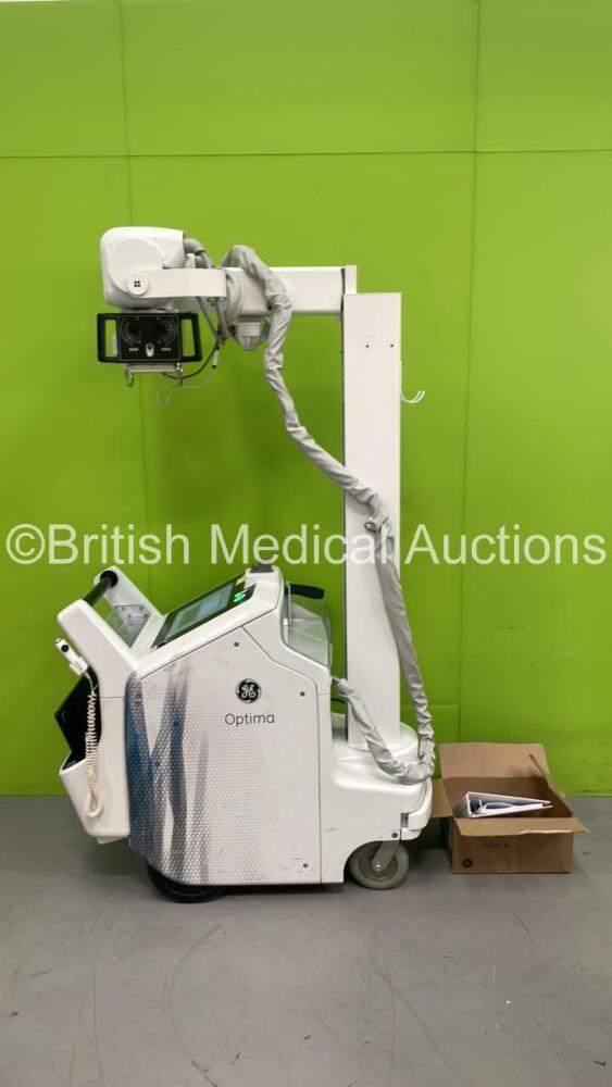 GE Optima XR240AMX Mobile X-Ray Model 5555000-41 with Exposure Hand ...