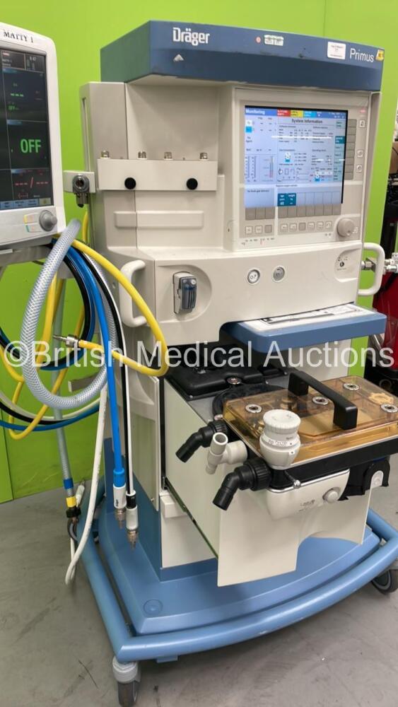 Drager Primus Anaesthesia Machine Software Version 4.50.00 - Operating ...