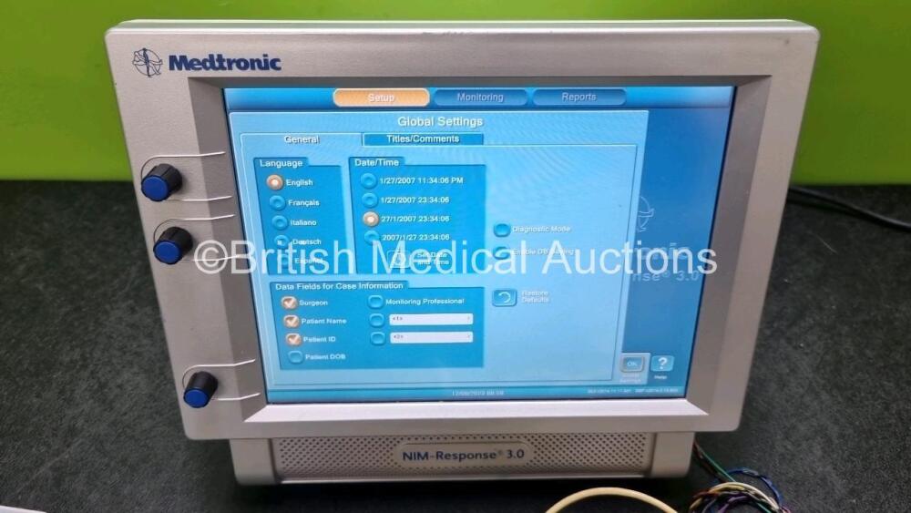Medtronic NIM-Response 3.0 Monitor (Powers Up) with 1 x Muting Detector ...