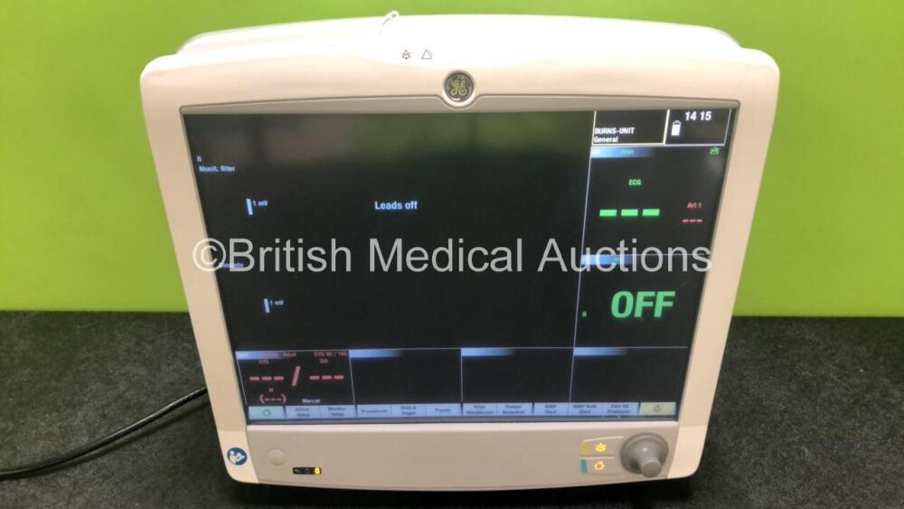GE B650 Carescape Touch Screen Patient Monitor *Mfd 2016* with 1 x GE E ...