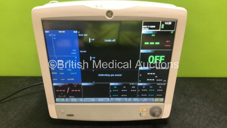 GE B650 Carescape Touch Screen Patient Monitor *Mfd 2014* with 1 x GE ...